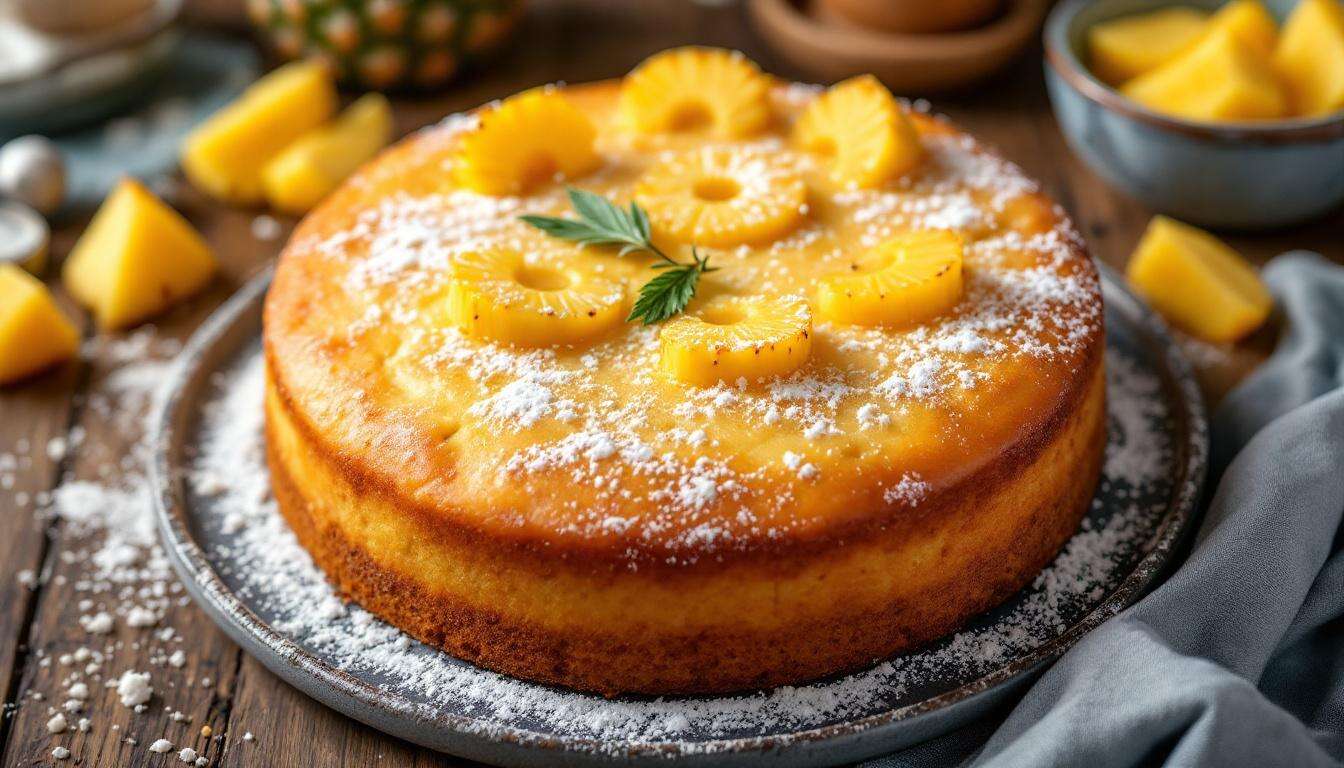 Voici le gâteau à l’ananas ultra fondant qui met tout le monde d’accord ...
